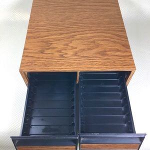 Storage & Organization | Vintage Audio Cassette Storage Two Drawer Case ...